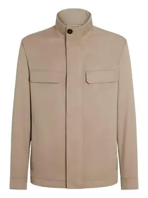 Zegna Long-sleeved Field Jacket - Light Taupe