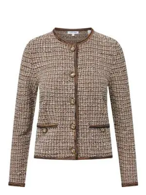 Veronica Beard Knitted Jacket - Nude