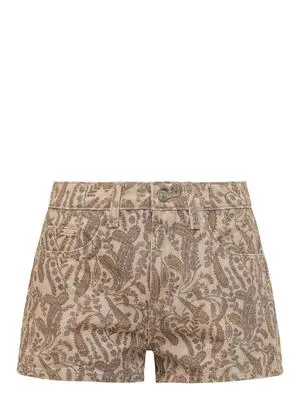 Ba&sh Tosie Printed Shorts - Nude