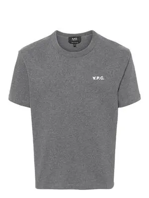 A.P.C. A.P.C. Flocked Logo Crewneck T-Shirt