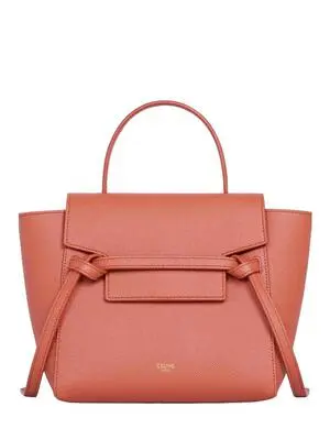 CELINE Celine Nano Belt Bag In Grained Calfskin