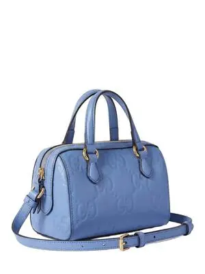 Gucci Gg Embossed Mini Handbag - Blue