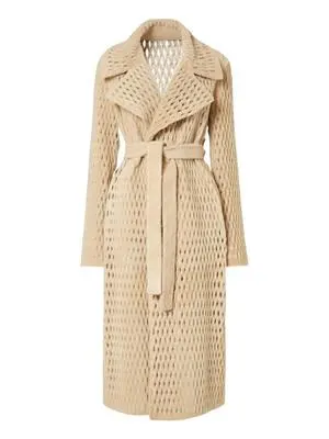 Fendi Belted Coat - Beige
