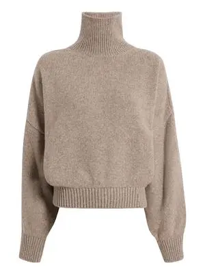 Khaite Willem Cashmere Turtleneck Sweater - Sepia