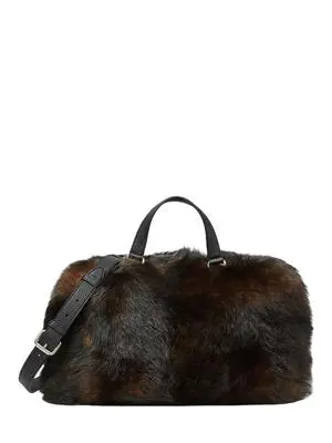 Fendi Shearling Bag - Black