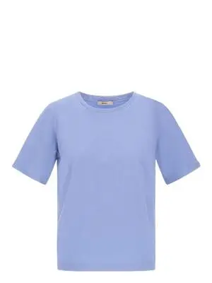 Herno Short-sleeved Round Neck T-shirt - Light Blue