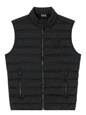 EA7 Quilted Vest Jacket - Black