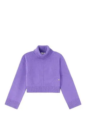 GANNI Ganni Wool Turtleneck Jumper Passiflora