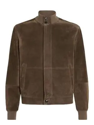 ZEGNA Zegna Suede Leather Blouson Jacket