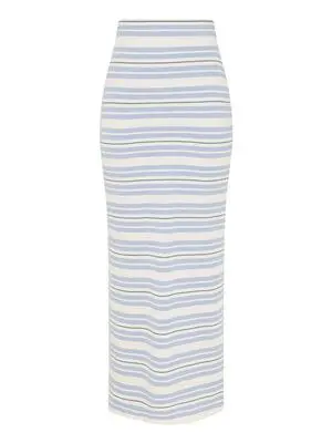Zimmermann Rebellion Stripe Midi Skirt - Multi Stripe