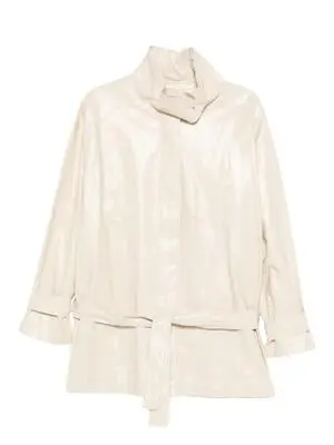 Paloma Wool Long Sleeve Belted Jacket - Off White