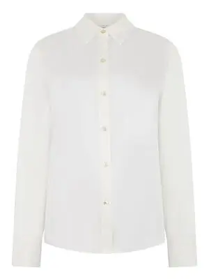 VINCE Vince Silk Button Cuff Shirt
