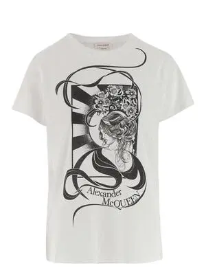 Alexander McQueen Graphic Print T-shirt - White