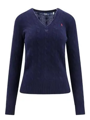 POLO RALPH LAUREN Polo Ralph Lauren V-Neck Cable Knit Long-Sleeved Jumper