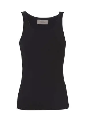 Sportmax Sleeveless Vest With Round Neck - Black