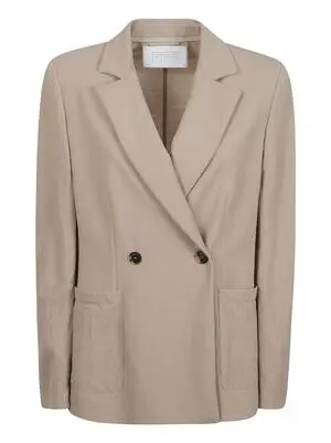 HARRIS WHARF LONDON Harris Wharf London Double-Breasted Patch-Pocket Blazer