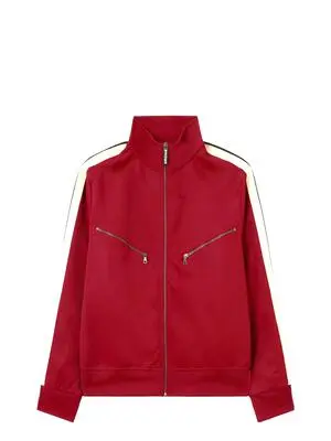 Palm Angels Curved Logo Track Jacket - Red