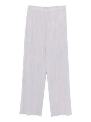 Issey Miyake Issey Miyake Square Pleated Trousers White