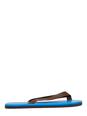 Auralee Soft Leather Flip-flops - Blue