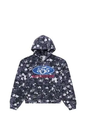 SP5DER R5cing Zip Hoodie - Blue Camo