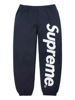Supreme Satin-appliqué Track Pants - Blue