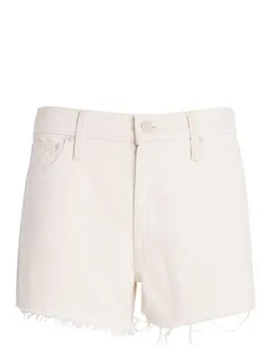 MOTHER Mother Dodger Frayed Denim Shorts