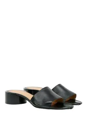 MAISON MARGIELA Leather Tabi-toe Sandals - Black