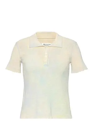 MAISON MARGIELA Wheat-stitch Cotton Polo Shirt - Neutrals