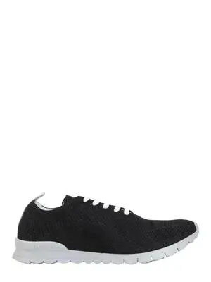 Kiton Knit Lace-up Sneakers - Black