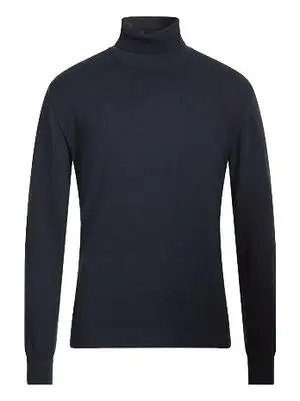 WOOL & CO Merino Wool Turtleneck - Navy