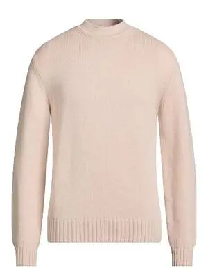 WOOL & CO Merino Wool Crewneck Sweater - Blush