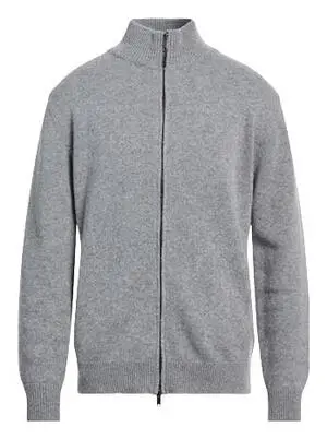 WOOL & CO Mélange Wool & Polyamide Cardigan - Grey