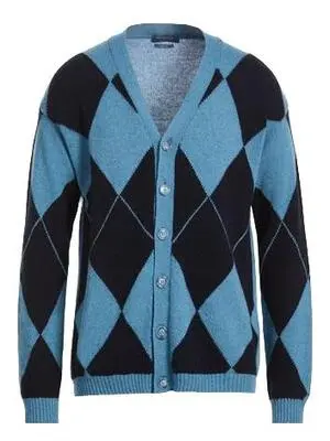 DANIELE FIESOLI Baby Alpaca Wool And Merino Wool Cardigan - Azure