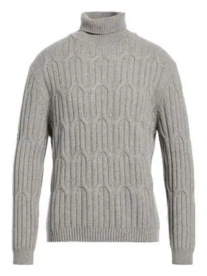 DANIELE FIESOLI Cashmere Turtleneck Sweater - Light Grey