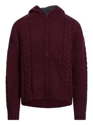 DANIELE FIESOLI Mélange Wool And Polyamide Hooded Jacket - Red