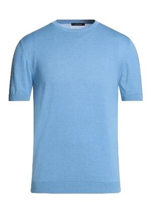 BELLWOOD Silk And Cotton Knit Sweater - Azure