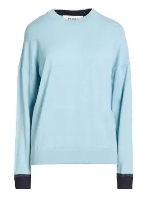 SILVIAN HEACH Midnight Viscose & Polyester Knit Sweater - Blue