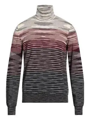 MISSONI MISSONI Navy Turtleneck Wool Pullover