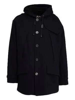 SEALUP Midnight Cotton, Wool, And Polyamide Parka - Blue