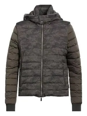 MOORER Camouflage Down Puffer Jacket - Green