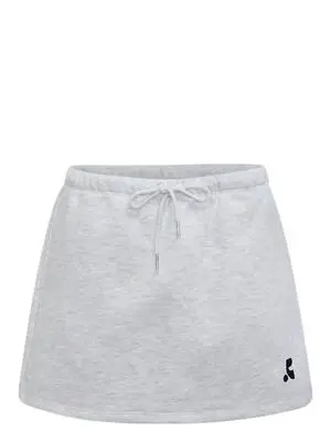 REST & RECREATION Logo Print Drawstring Skort - Grey