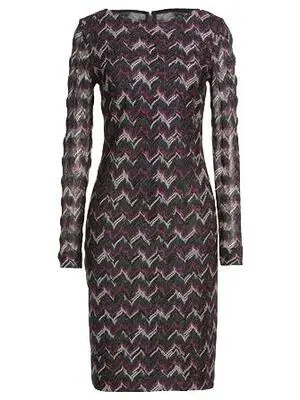 Missoni Viscose And Metallic Fiber Mini Dress - Purple