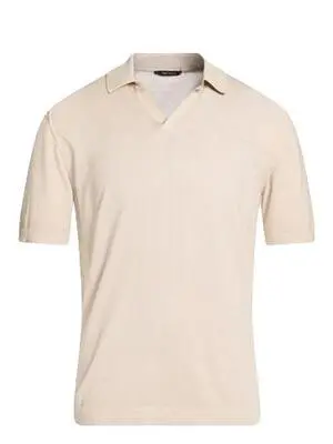 BELLWOOD Cotton Knit V-neck Sweater - Beige