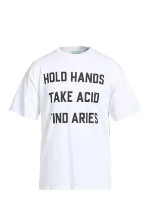 Aries T-shirt Size Cotton - White