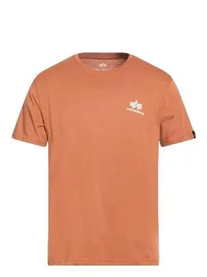 Alpha Industries T-shirt Tan Size Cotton - Brown