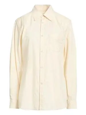 LEMAIRE Solid Color Poplin Shirt - Beige