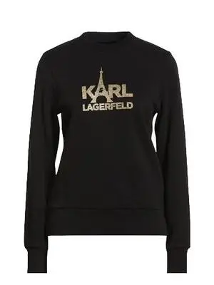 Karl Lagerfeld Embellished Crewneck Sweatshirt - Black