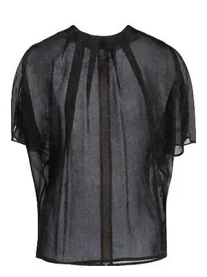 ALYSI Crème Top Cupro And Polyamide - Black