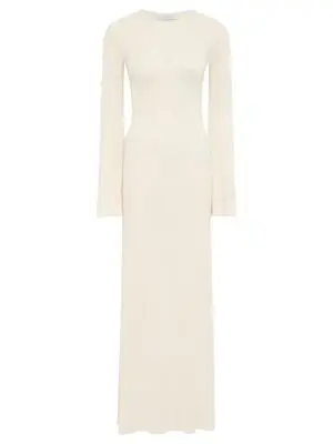 GABRIELA HEARST Gabriela Hearst Arisen Knit Maxi Dress In Mulberry Silk