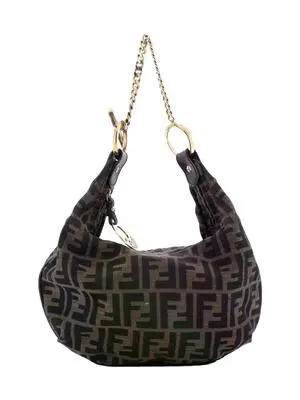 Fendi Zucca Canvas Mini Hobo Bag - Brown